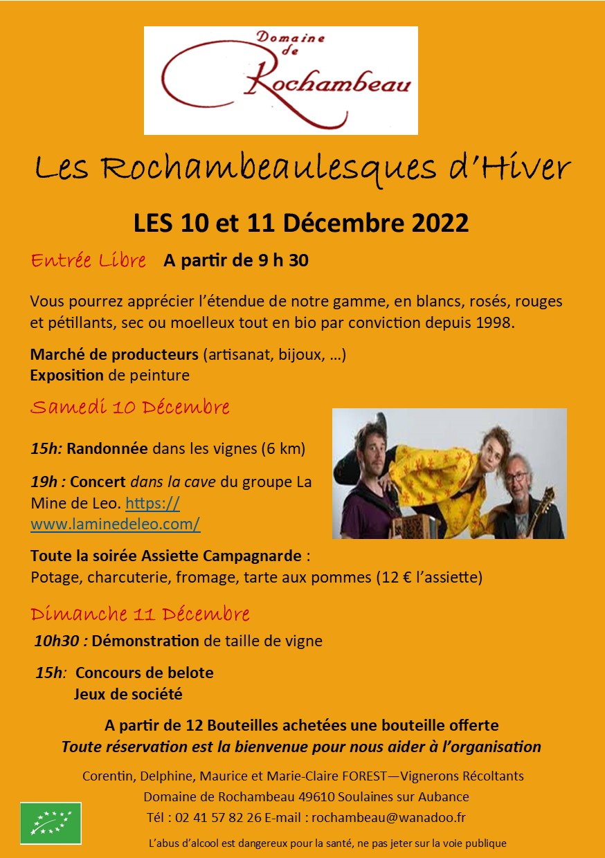 Les Rochambeaulesques d'Hiver - Domaine de Rochambeau